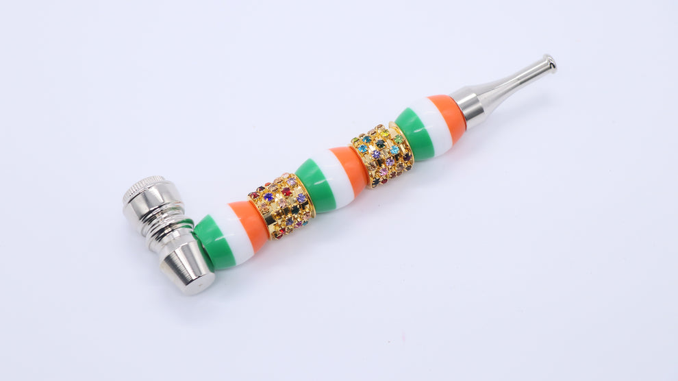 5" Crystal Metallic Pipe – Fancy Puffs Smoke Shop